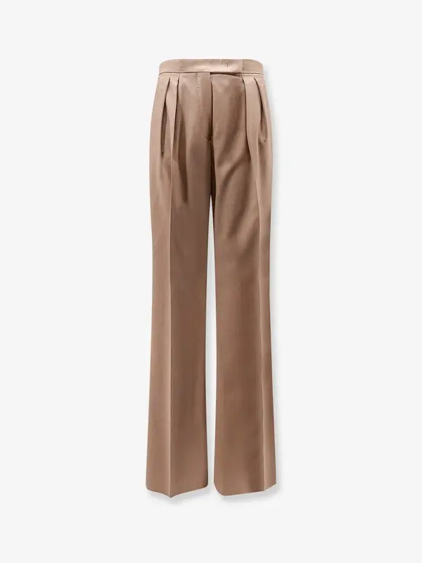 Max Mara Virgin Wool Tailored Trousers - Multicolor