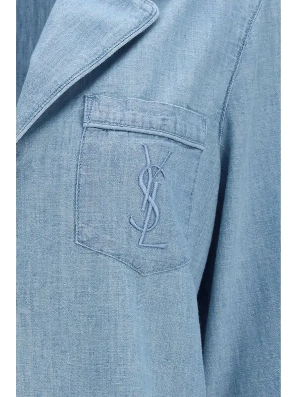 Saint Laurent Textured Cotton Shirt