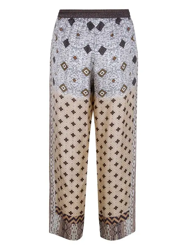 PIERRE-LOUIS MASCIA Printed Silk Trousers