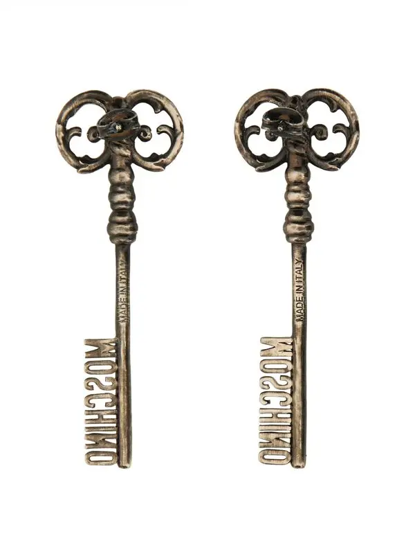 Moschino Key Drop Earrings