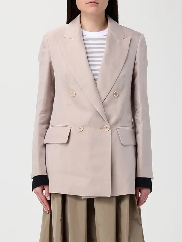 Max Mara Double Breasted Blazer - Brown