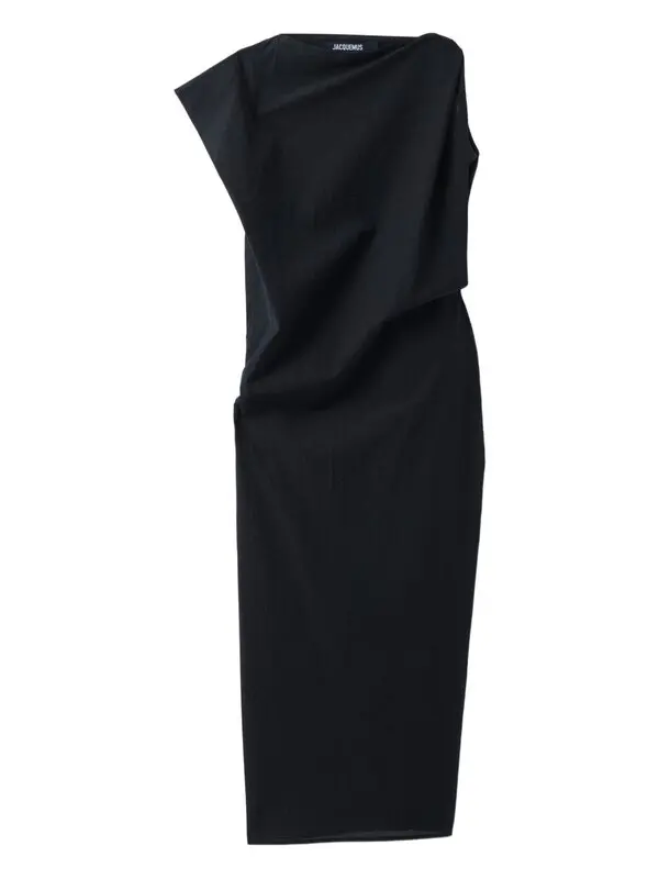 Jacquemus La Robe Drap Midi Dress - Multicolor
