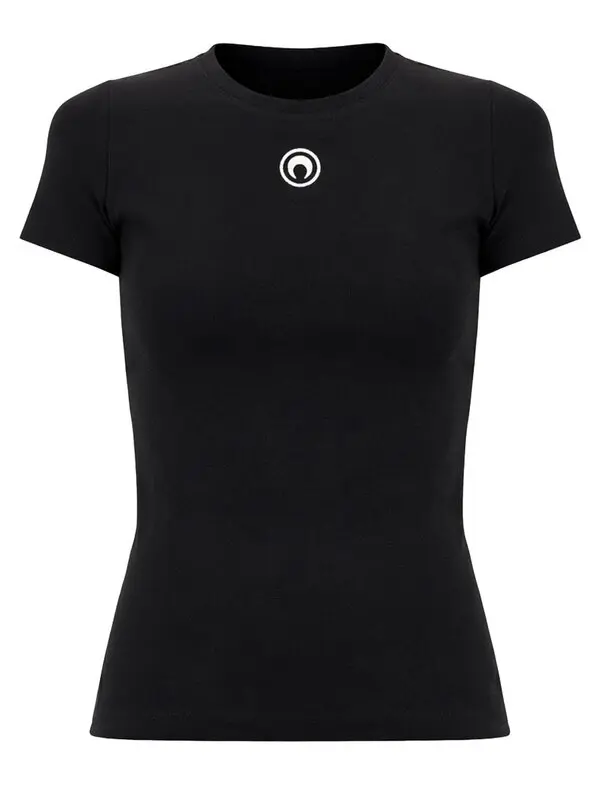 MARINE SERRE Printed T-shirt - Black