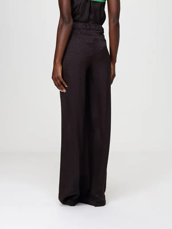 Gucci Silk Monogram Wide Leg Pants