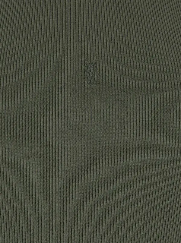 Saint Laurent Debardeur Broderie Jersey Top