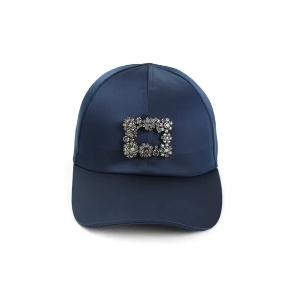 ROGER VIVIER Rv Flower Strass Cap - Blue
