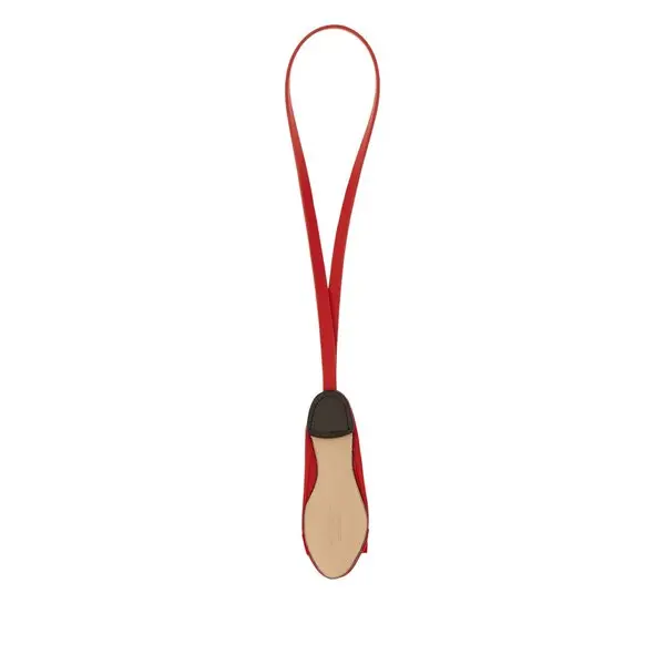 FERRAGAMO Grosgrain Bow Ballet Flat Charm - Red