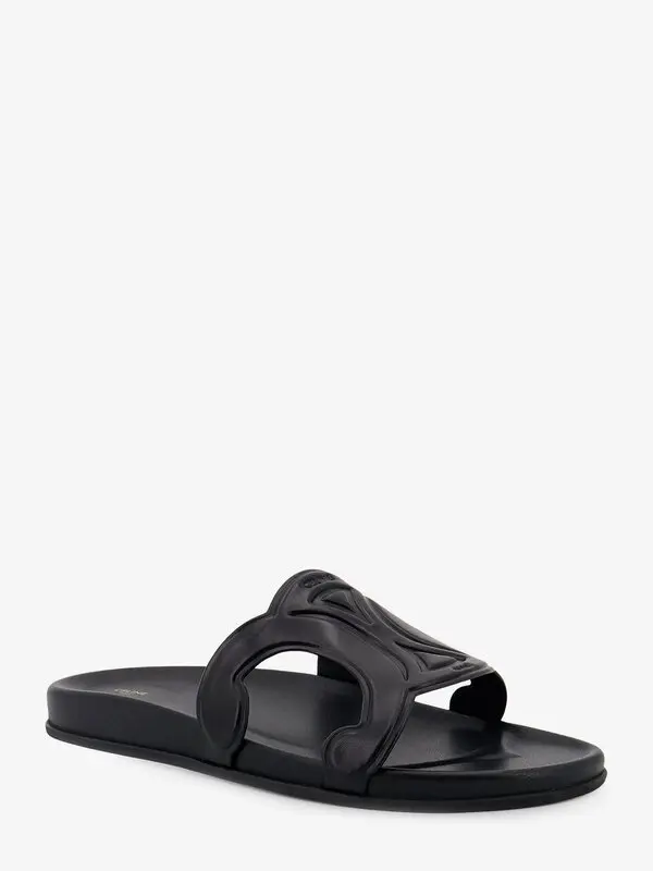 Celine Triomphe Leather Sandals