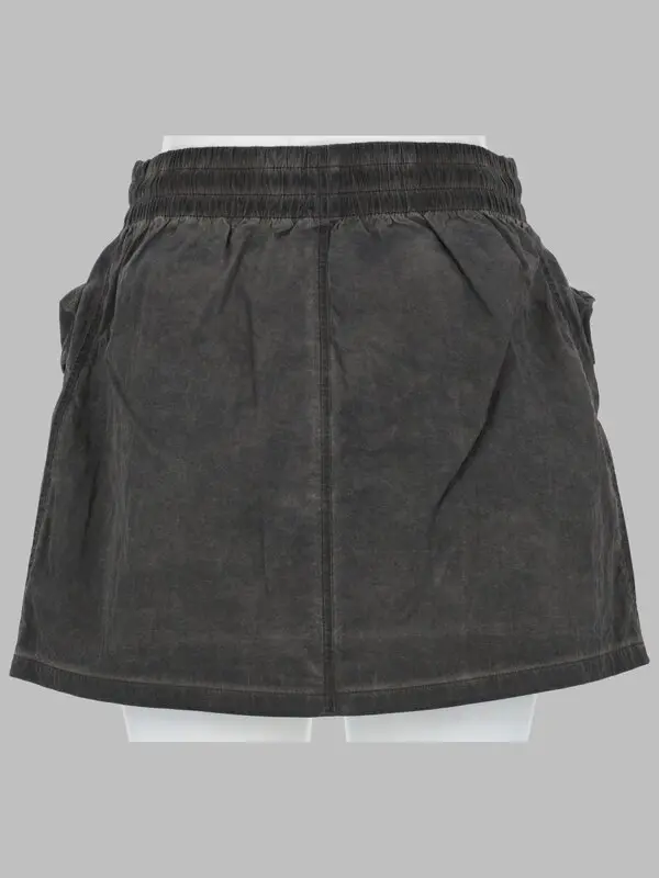 DIESEL® Nylon Mini Skirt With Maxi Pockets - Gray