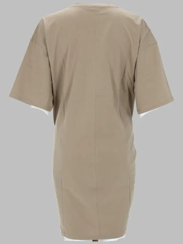 DIESEL® Cotton T-shirt Dress With Front Knot Detail - Multicolor