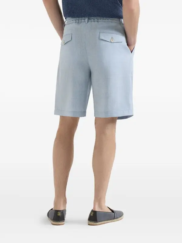 Brunello Cucinelli Linen Bermuda Shorts