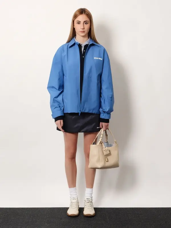 Miu Miu Technical Fabric Zip-up Jacket - Multicolor