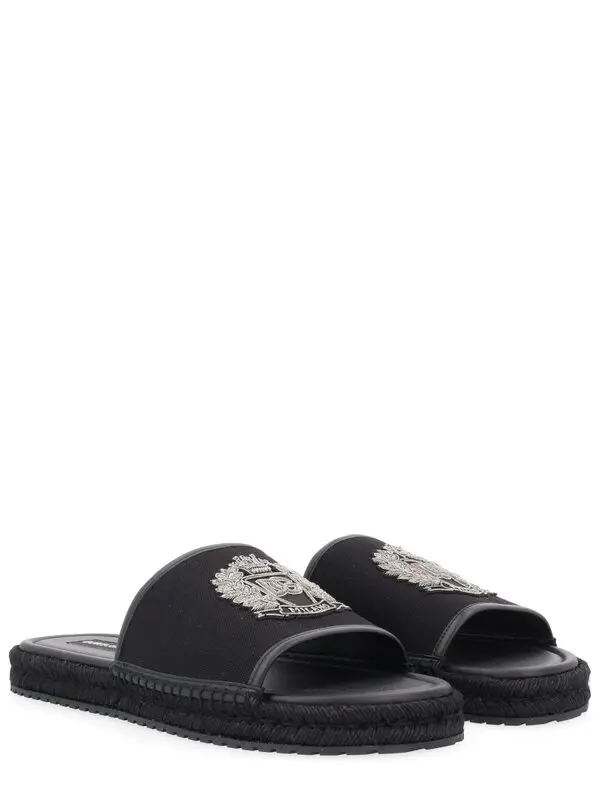Dolce & Gabbana Logo Espadrille Slide