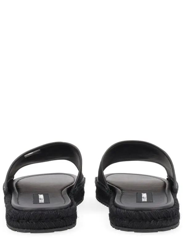 Dolce & Gabbana Logo Espadrille Slide