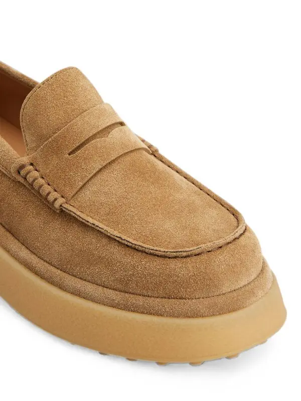TOD'S Suede Leather Loafers - Multicolor
