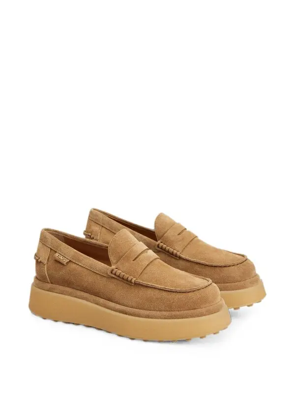 TOD'S Suede Leather Loafers - Multicolor