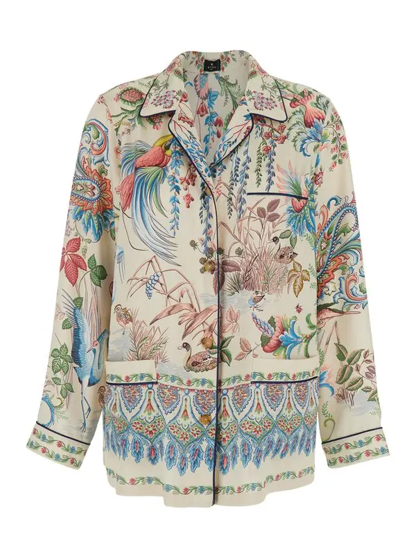 Etro All-over Printed Polyester Shirt - Multicolor