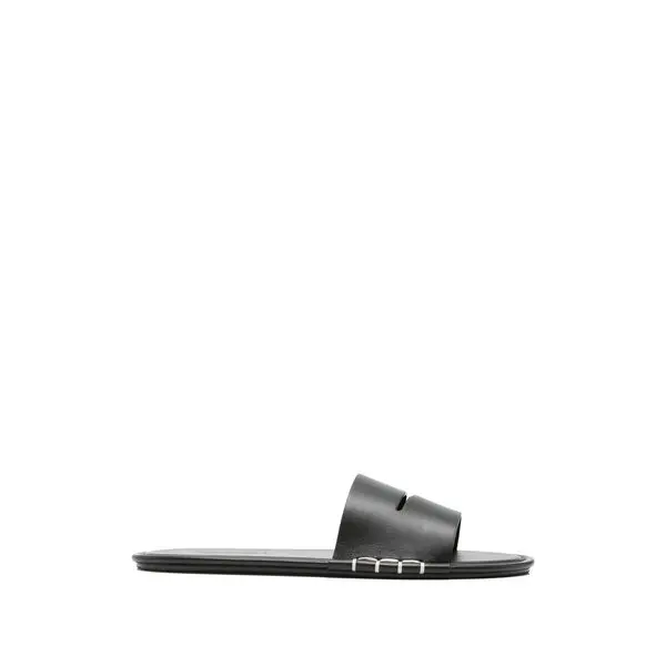 JW Anderson Calf Leather Cut-out Detail Flat Sole Sandals