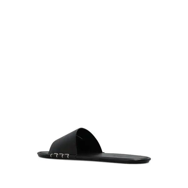 JW Anderson Calf Leather Cut-out Detail Flat Sole Sandals