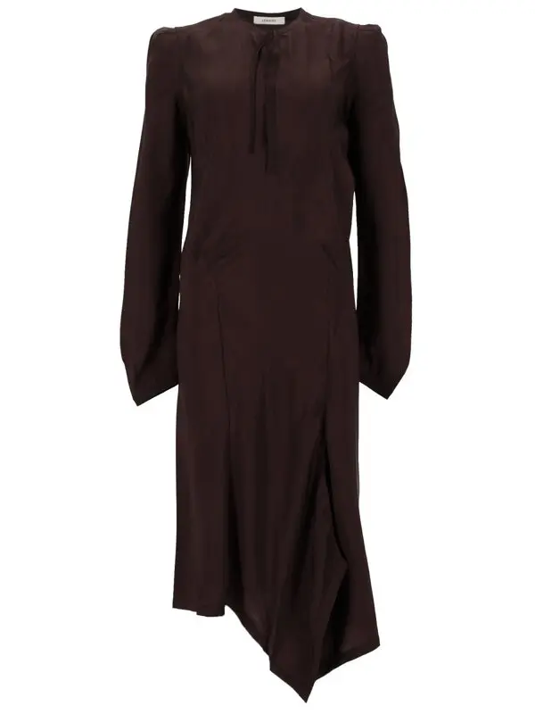 LEMAIRE Pleated Dress - Brown