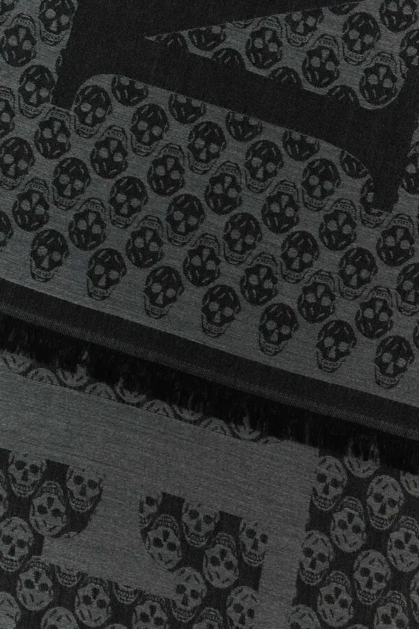 Alexander McQueen Embroidered Wool Foulard