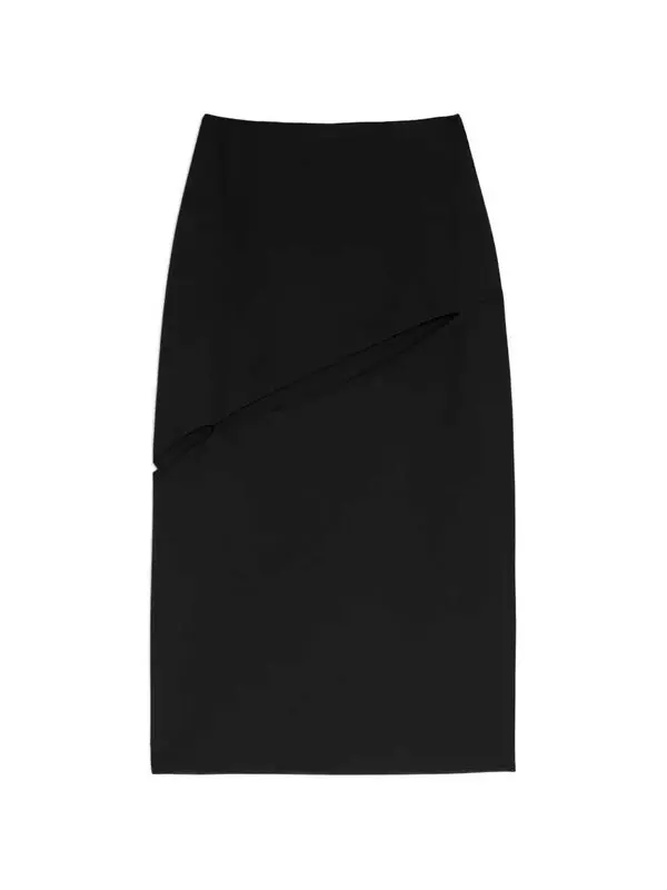 JIL SANDER Midi Skirt With Cut-out Detail