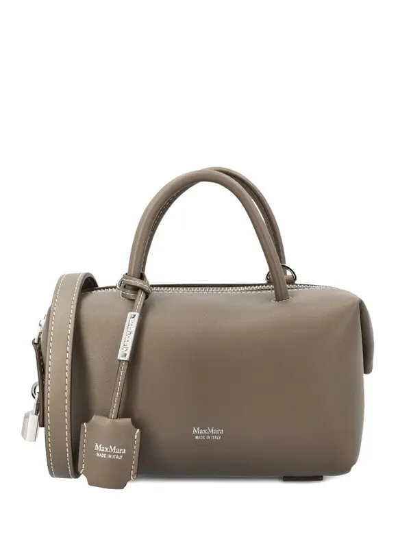 Max Mara Leather Handbag With Padlock Detail
