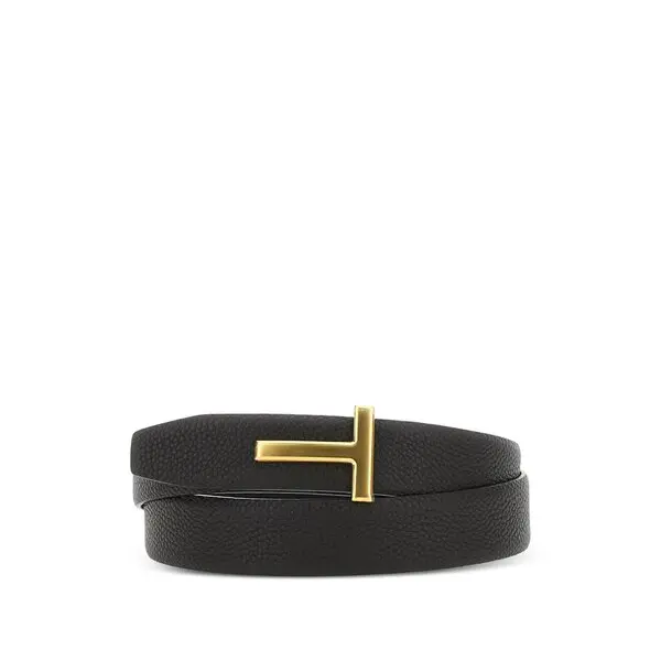 TOM FORD T Logo Belt - Brown