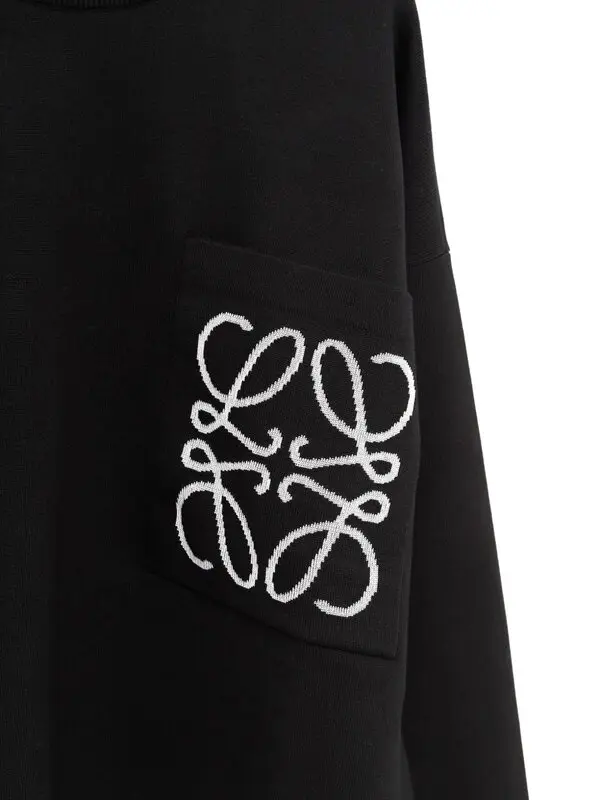 Loewe Anagram Logo Pocket Cotton Sweater - Multicolor