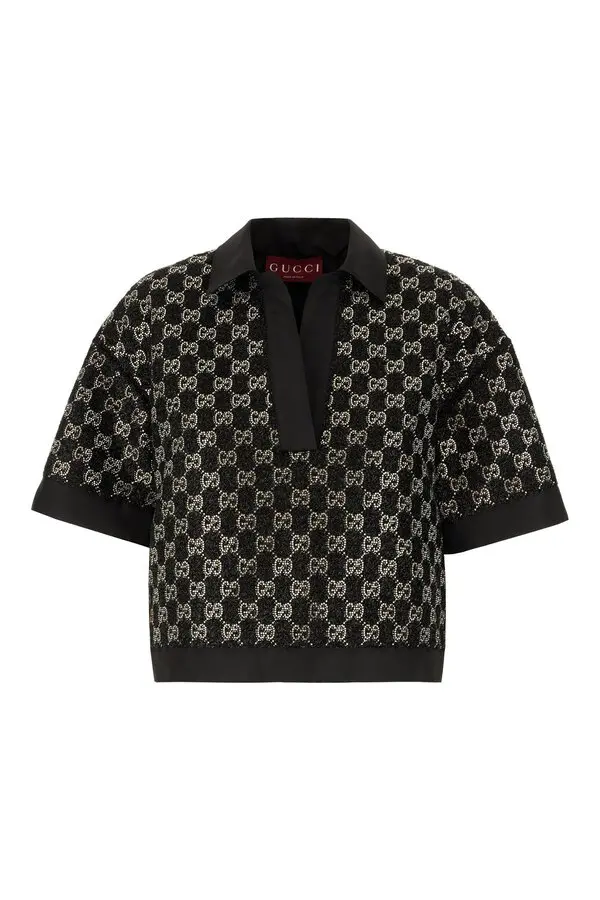 Gucci Monogrammed Sequined Top
