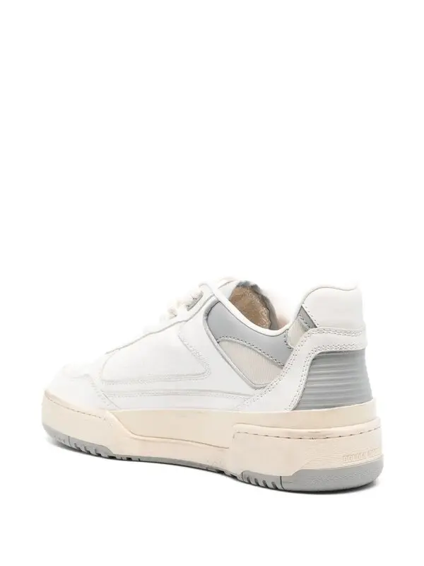 GOLDEN GOOSE Forty Two Leather Sneakers With Rubber Star Detail