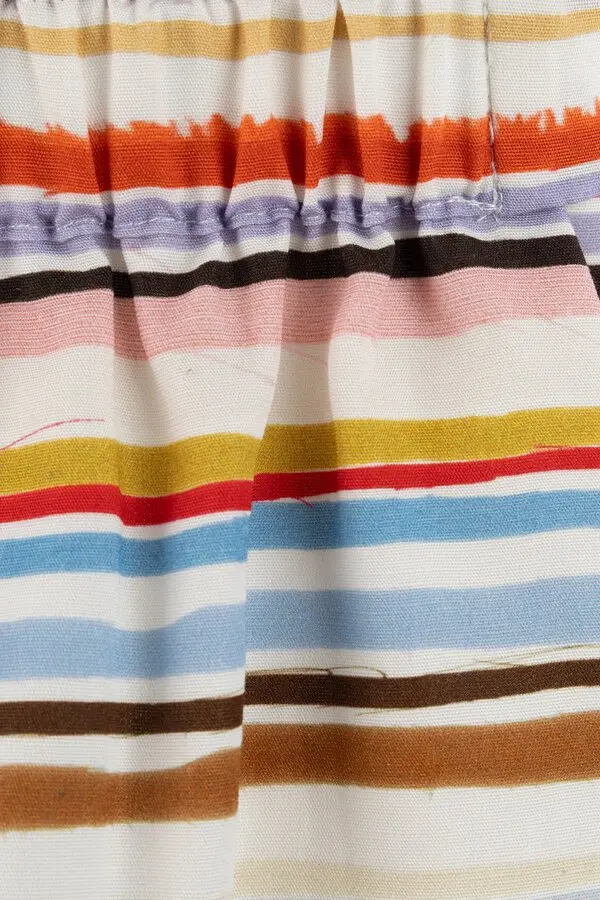 Paul Smith Striped Button-up Blouse With Tie Detail