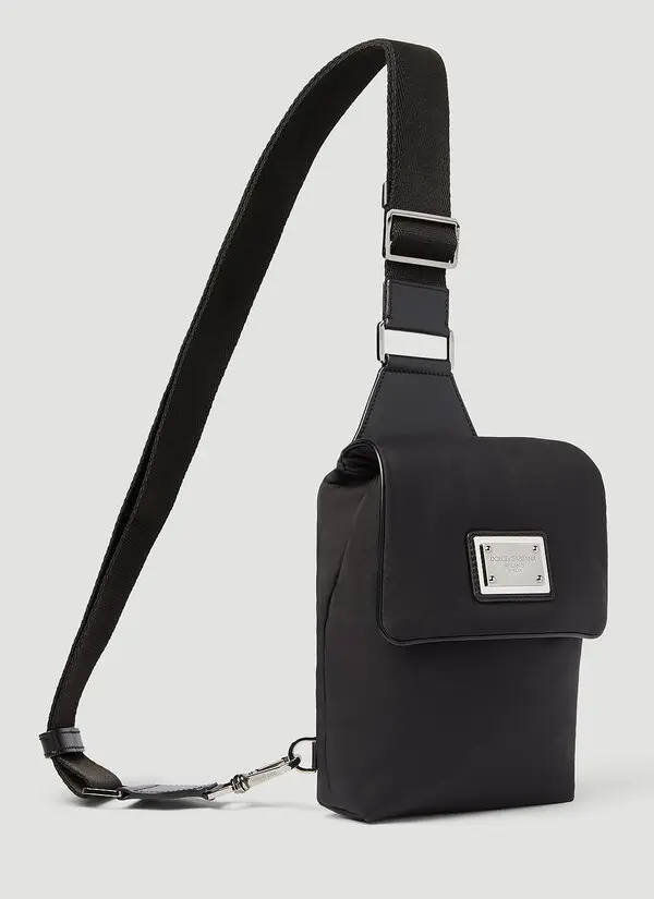 Dolce & Gabbana Logo Plaque Nylon Belt Bag