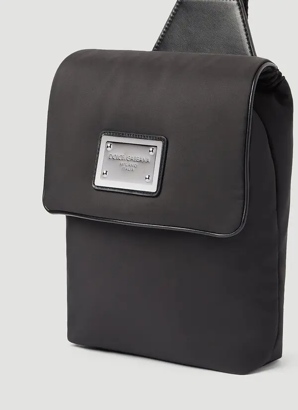 Dolce & Gabbana Logo Plaque Nylon Belt Bag