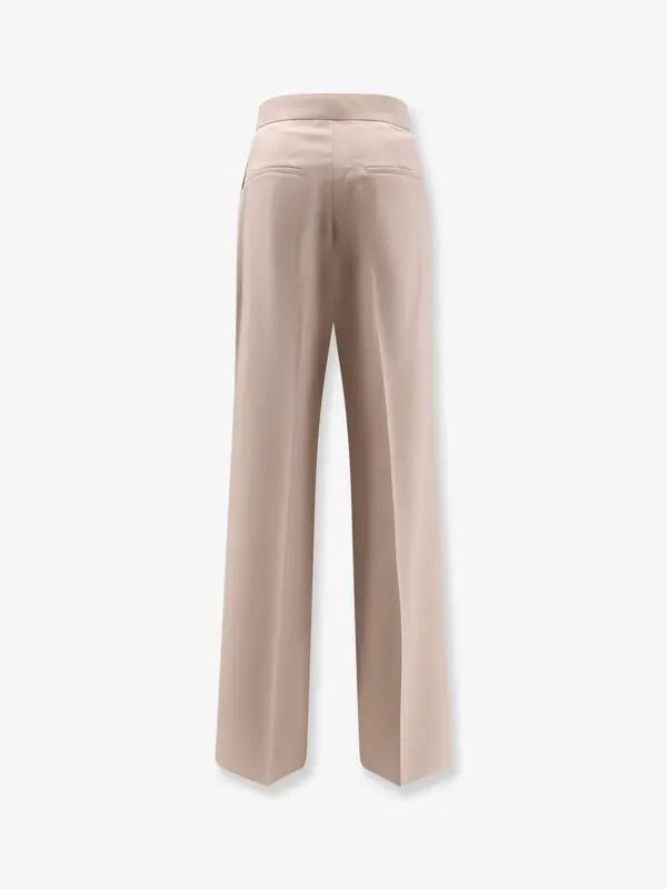 Max Mara Virgin Wool, Mohair, And Silk Wide-leg Trousers - Multicolor