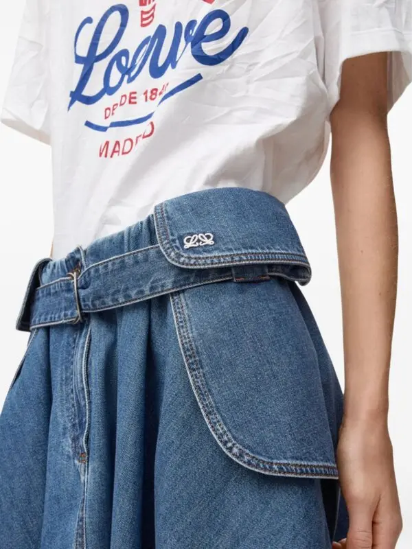 Loewe Denim Cargo Skirt