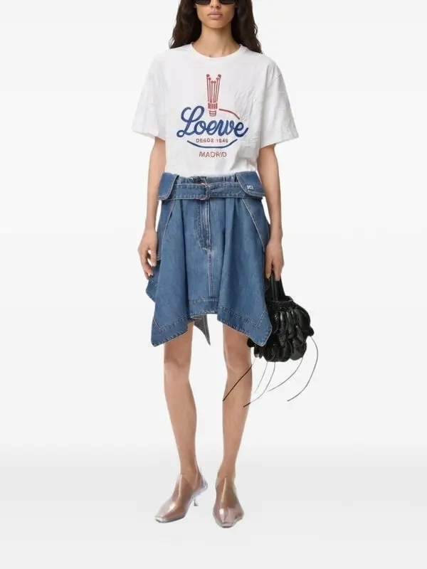 Loewe Denim Cargo Skirt