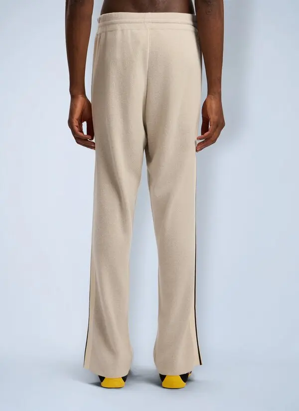 Palm Angels Classic Logo Knit Track Pants - Cream