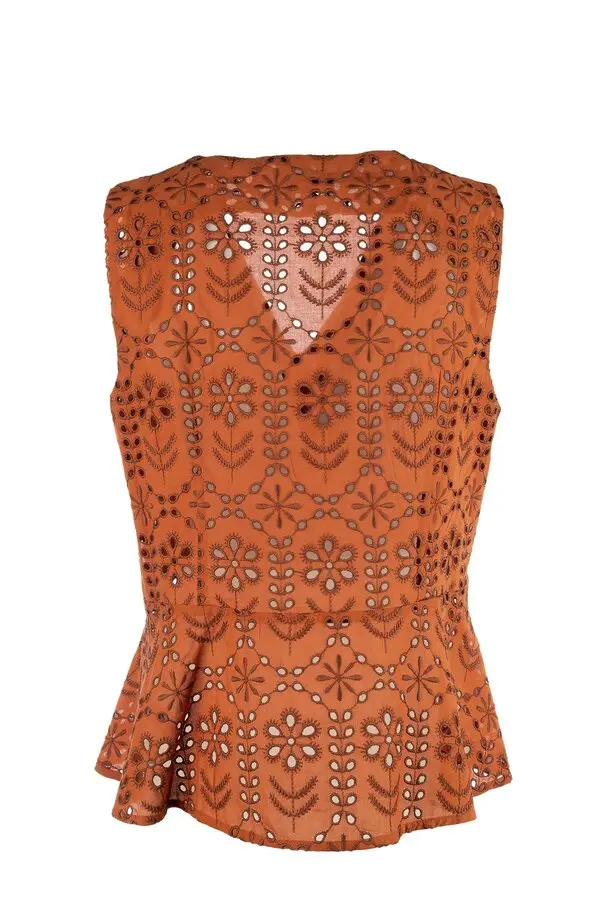 Paul Smith Embroidered V-neck Sleeveless Top