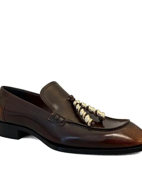 Loewe Edge Leather Loafers - Multicolor