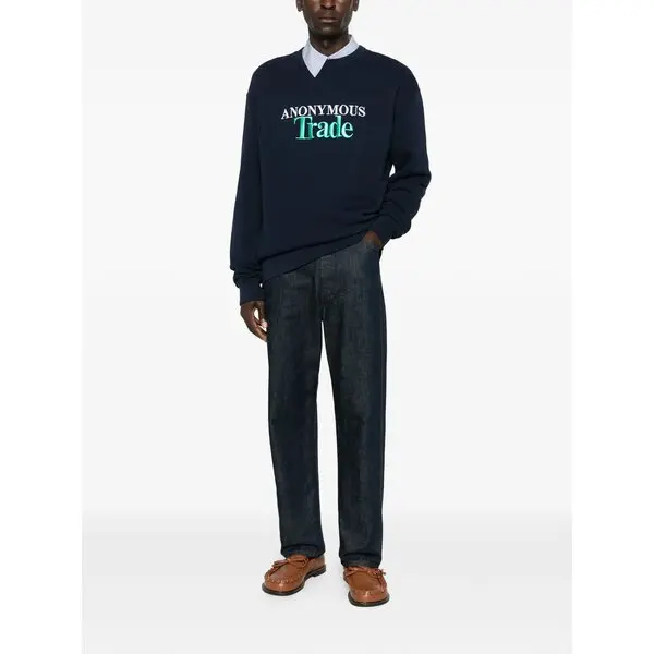 JW Anderson Crew Neck Printed Long Sleeve Sweatshirt