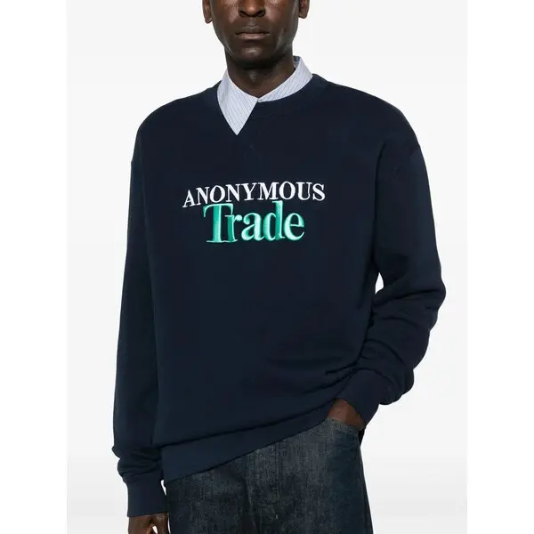 JW Anderson Crew Neck Printed Long Sleeve Sweatshirt