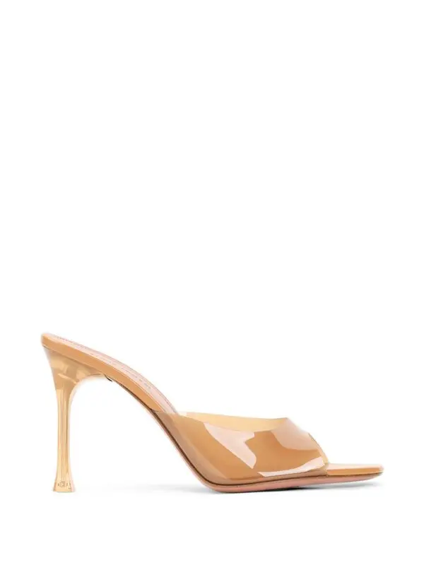 Amina Muaddi Alexa Heel Mules - Multicolor
