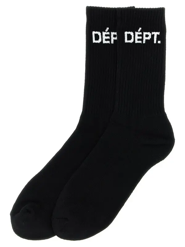 GALLERY DEPT. Cotton Crew Socks With Logo