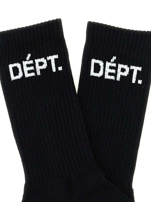 GALLERY DEPT. Cotton Crew Socks With Logo