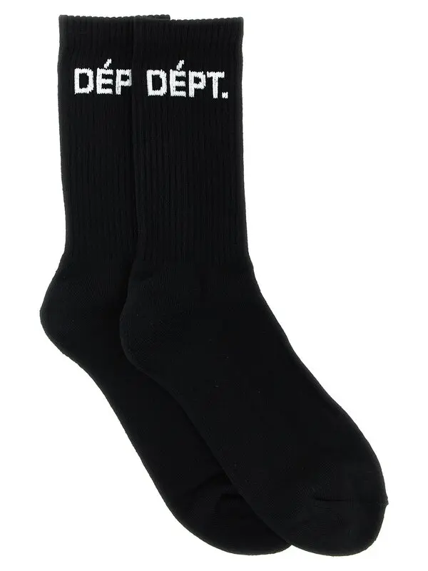 GALLERY DEPT. Cotton Crew Socks With Logo - Multicolor