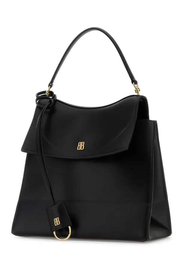 Balenciaga Leather Medium Nano Handbag - Black
