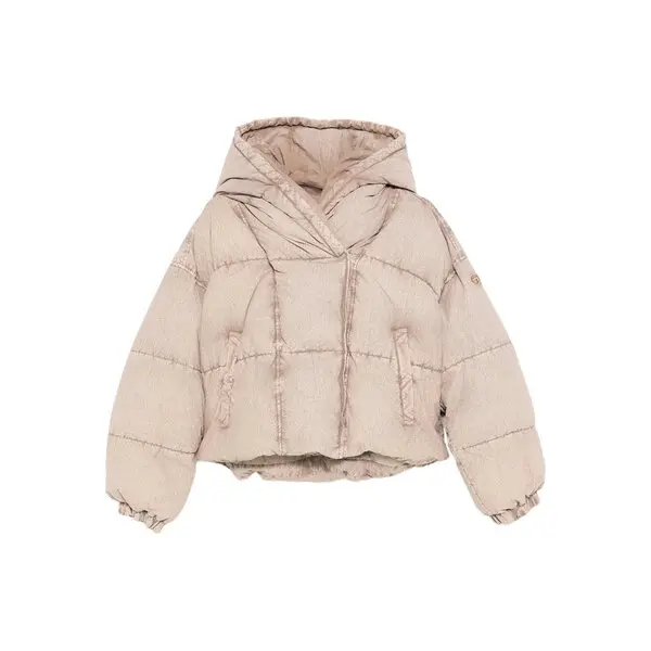 DIESEL® Padded Hooded Jacket - Cream