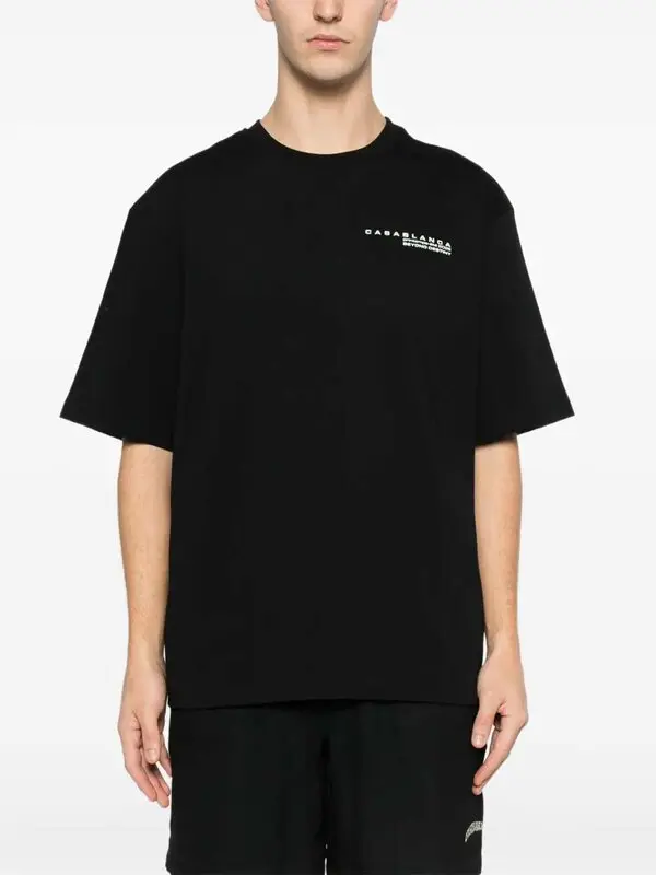 Casablanca Glitch Orchid Oversized T-shirt - Black
