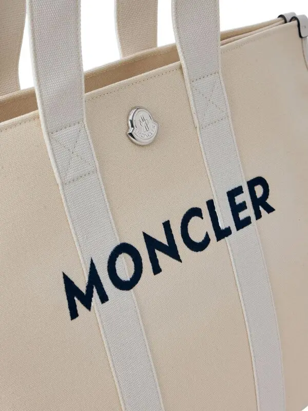 Moncler Logo Canvas Tote Bag